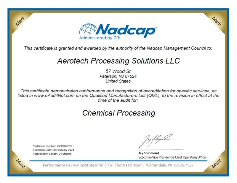 Aerotech Nadcap – Aerotech